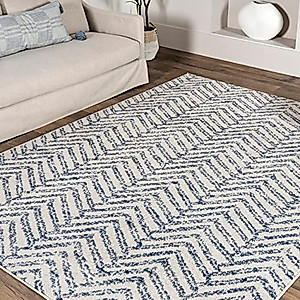 nuLOOM Rosanne Geometric Area Rug, 10' x 13', Blue