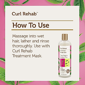 Curl Rehab Scalp Care Dual Treatment Packette 4.8oz (1) and Curl Rehab Scalp Care 2-in-1 Shampoo Conditioner 16oz (1)