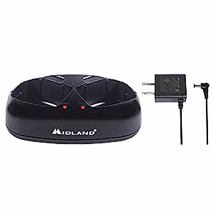 Midland – AVP10 Dual Desktop Charger for GXT Series Radios with AC Wall Adaptor