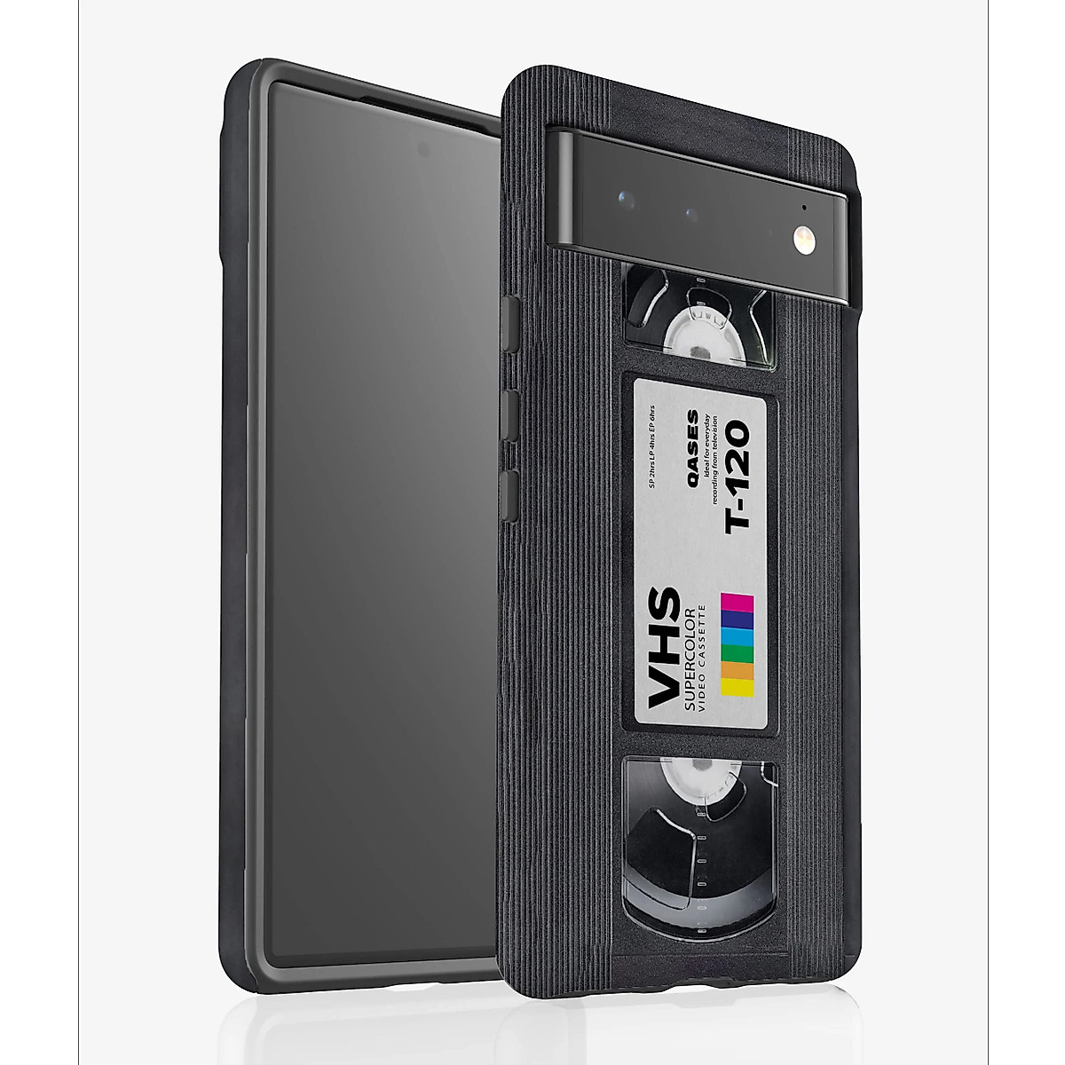 Qases Google Pixel 6 Pro Case - VHS Cassette - Ultra Tough Case - Customized