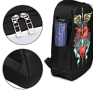 Bon Rock Band Jovi Travel Laptop Backpack, Business Anti Theft Durable Backpack With USB Charging/Headphone Port Daypack College School Computer Bag Gifts for Men & Women Fits 17x 12 x 6.5 Inch Bookbag