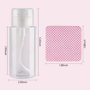 1080 PCS Pink Lint Free Nail Wipes, Eyelash Extension Wipes, Super Absorbent Soft Non-Woven with a Pump Dispenser Bottle Disposable Nail Polish Remover for Polish Clean Acrylic Nails Remover