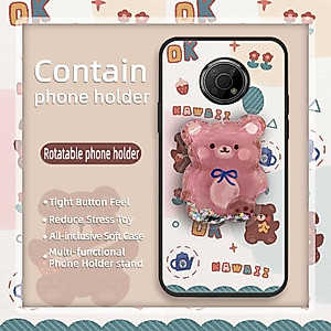Back Cover Cartoon Lulumi Phone Case for Nokia G300, Original Soft Case Fashion Design Foothold Dirt-Resistant Kickstand Silicone Armor case Cartoon Anti-dust Cute Phone Stand Holder, 8