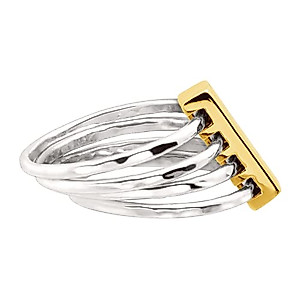 Silpada 'Agility' Ring in Sterling Silver and Brass, Size 10, Size 10