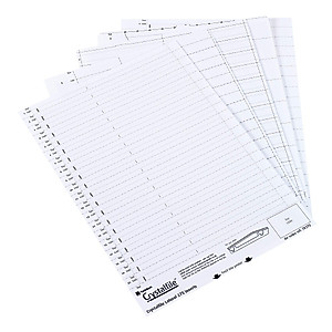 Rexel Printable Inserts Suspension File Crystal Tabs, White, Crystalfile, Pack of 51, 78050