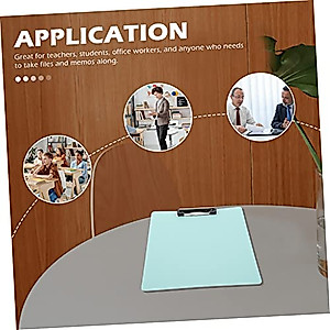 IMIKEYA 2Pcs a4 Folder Board Plastic folders Paper Folder Office Supplies folders Hospital clipboard a4 clipboard hardback Clip Boards Metal Office Document Clip exam Paper Clips Thin