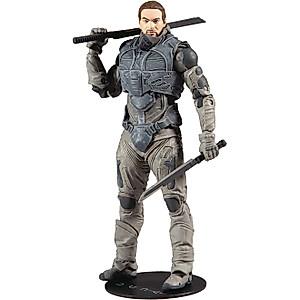 McFarlane Toys Dune Duncan Idaho 7-inch Action Figure with Build-A Glossu ‘Beast’ Rabban Figure Parts, Multicolor