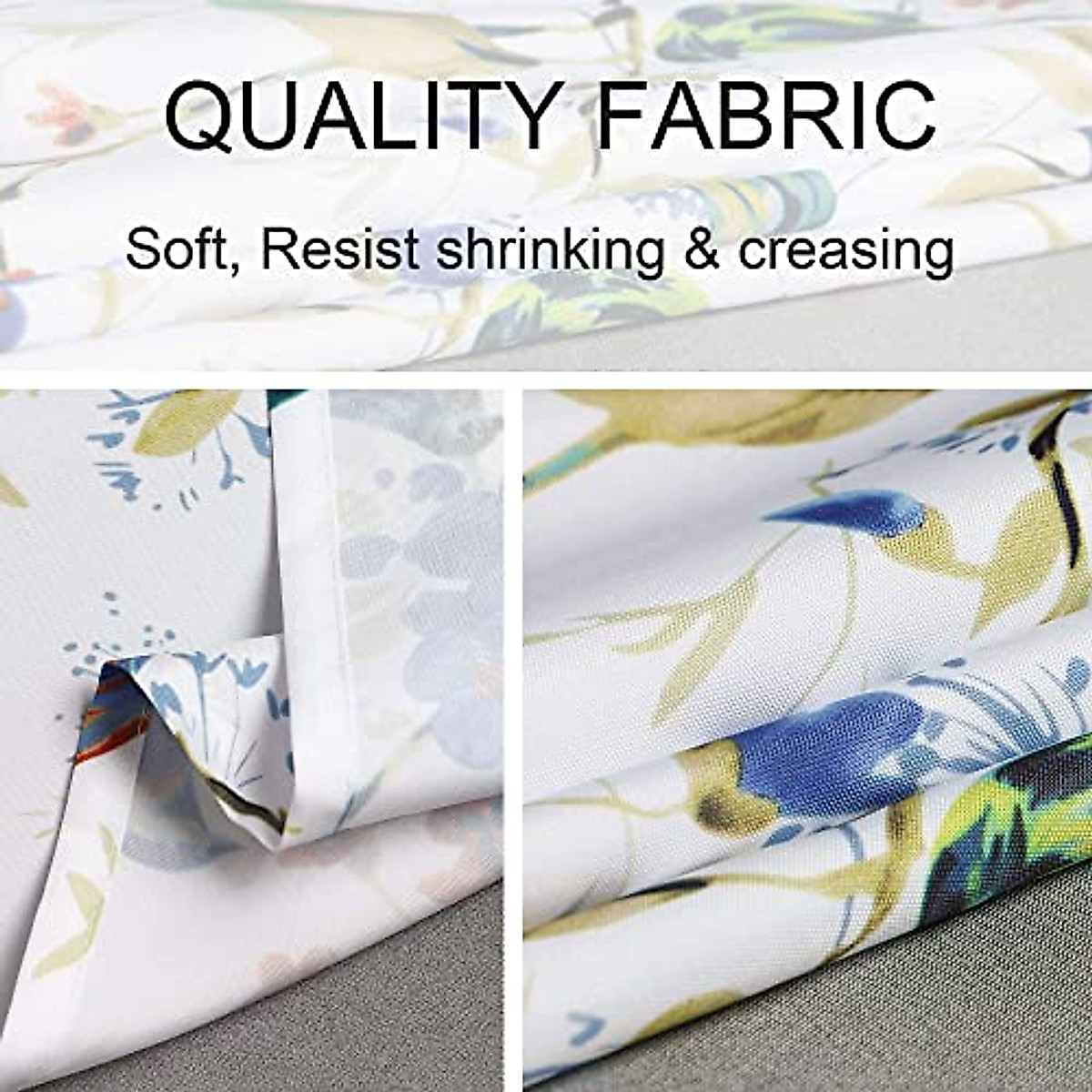 VOGOL Farmhouse Shower Curtains for Bathroom, One Panel Blue Birds Waterproof Modern Shower Curtain with Hooks, 72 x 84 Inch