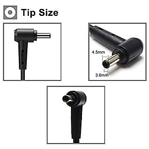 90W 19V 4.74A Adapter Charger Replace for ASUS Q524 Q524U Q534 Q534U Q524UQ Q534UX Q534UXK P2540U P2540UA P2540NV P2540UV Q524UQ-BBI7T15 2-in-1 15.6" Touch-Screen Laptop Power Cord 4.5 mm×3.0 mm