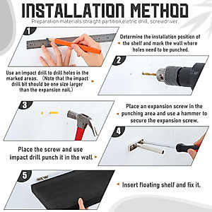 Sasylvia 4 Pcs Extra Long Floating Wall Shelves Book Rustic Thick Shelves for Wall Decor Wall Mounted Wood Farmhouse Bathroom Hanging Shelf for Bedroom Living Room Kitchen(Brown, 35 x 9.5 x 1.5)