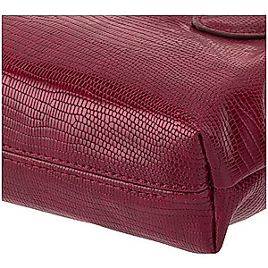 ANNE KLEIN Lizard Mini Crossbody, Bloodstone