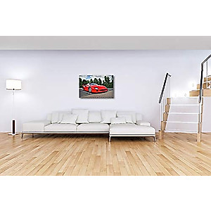 Canvas Art Print of XOTIKS Ferrari F40 - Fine Art Giclee Canvas Print Wall Art. Professional gallery wrap style and ready to hang Photo on Canvas Gallery Wrap Wall Display. (498) (16" x 24")