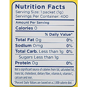 Splenda No Calorie Sweetener, 400 Count Packets