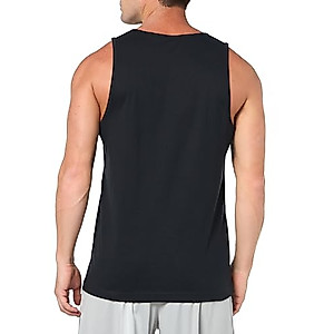 Amazon Essentials Men's Regular-Fit Tank Top, Black, Large