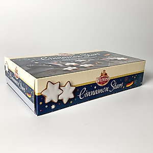 Wicklein Zimtsterne Cinnamon Star Cookie - Nuss-sterne German Holiday Cookies - With Nuts & Almonds, 5.29 oz
