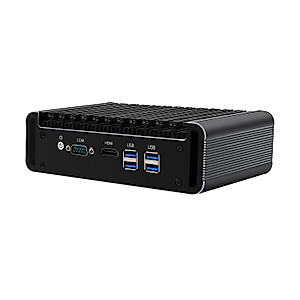 HUNSN Micro Firewall Appliance, Mini PC, OPNsense, VPN, Router PC, Intel Core I7 1165G7, RJ07, AES-NI, 6 x Intel 2.5GbE I226-V LAN, COM, HDMI, 16G RAM, 256G SSD
