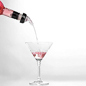 Tiger Chef 1-1/4 Oz Measured Liquor Pourer Tail with Collar Liquor Spout Pourer