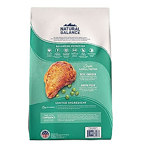 Natural Balance Limited Ingredient Adult Grain-Free Dry Cat Food, Chicken & Green Pea Recipe, 10 Pound (Pack of 1)