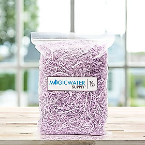 MagicWater Supply Crinkle Cut Paper Shred Filler (1/2 LB) for Gift Wrapping & Basket Filling - Lavender