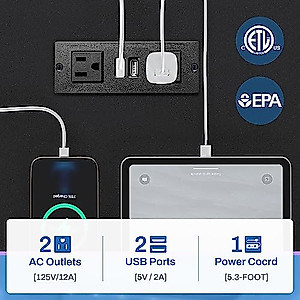 SEDETA Gaming Desk 70.8'' with LED Lights and Storage Shelves, Computer Desk with Monitor Stand, Power Outlets and Cup Holder, Large PC Gamer Desk, Gaming Table for Bedroom, Living Room, Black