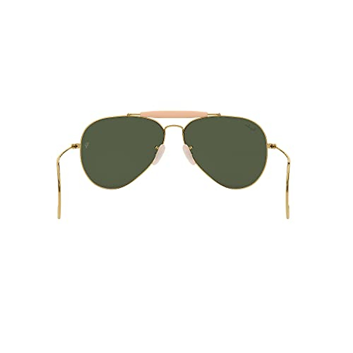 Ray-Ban RB3030 Outdoorsman I Aviator Sunglasses, Shiny Gold/G-15 Green, 58 mm