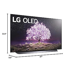 LG OLED65C1PUB 65" 4K Ultra High Definition OLED Smart C1 Series TV with an 2.1 Ch. High Resolution Audio Sound Bar with DTS Virtual:X Sound (2021)(USED)