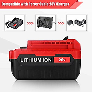 VINIDA Upgraded 2 Packs PCC685L 6.0Ah 20V Replacement for Porter Cable 20V Battery Compatible with Porter Cable 20V Max Batteries PCC680L PCC682L PCCK602L2 PCC600 PCC640 Cordless Power Tools Battery