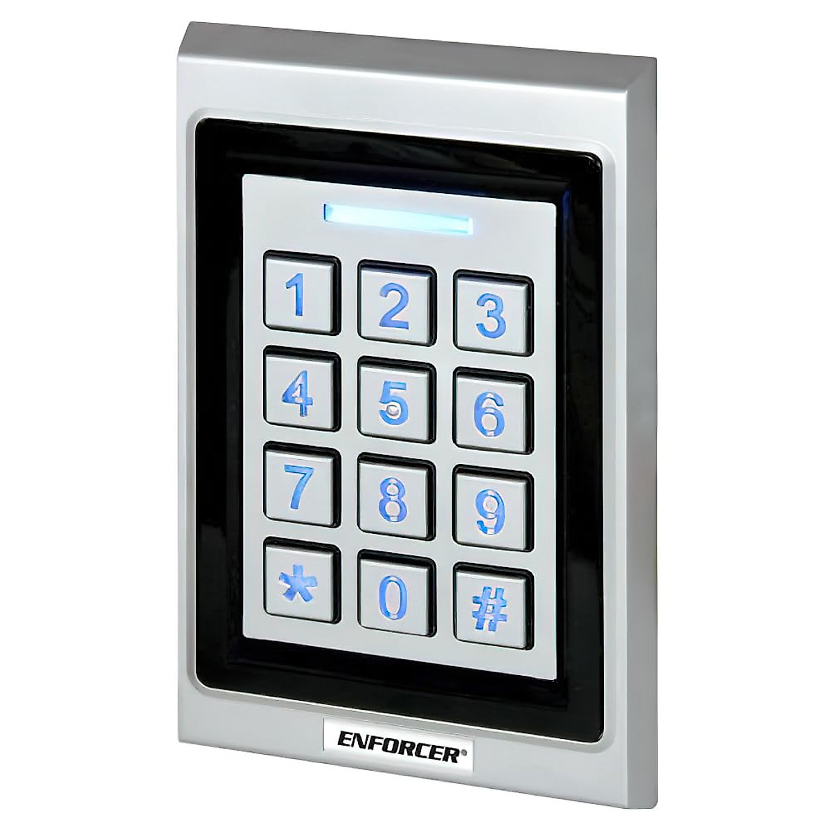 Seco-Larm SK-B141-PQ Bluetooth Access Controller, Single-Gang Keypad with Prox; App-Based Programming; Secure, Integrated Wireless Technology; 1000 Users; IP65 Weather Resistant