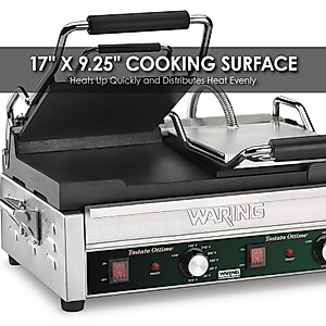 Waring Commercial WFG300 Panini Grill, 23.25x19.25x13.75, Silver