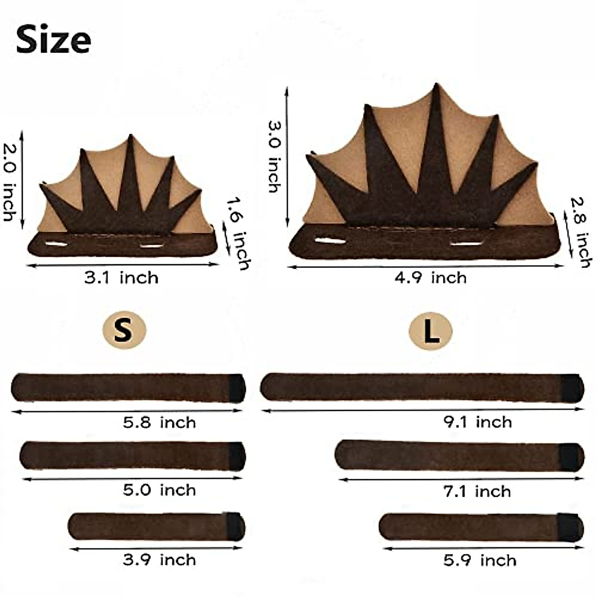 HAICHEN TEC Bearded Dragon Dinosaur Costume Handmade Outfit Felt Apparel Harness for Crested Gecko Chameleon Iguana Reptile