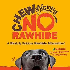 Cadet Chewalicious Chewy 'N Crunchy Spiral Dog Treats, Limited Ingredient Rawhide-Free Dog Chews, Long-Lasting Made with Real Chicken, 8 Count (Pack of 1)