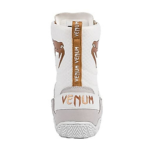Venum "Elite" Boxing Shoes - White/Gold