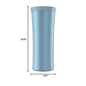 Contigo AUTOCLOSE Shake & Go 20oz Tumbler, Shaker Bottle for Protein Mixes, Blender Bottle, Glacier