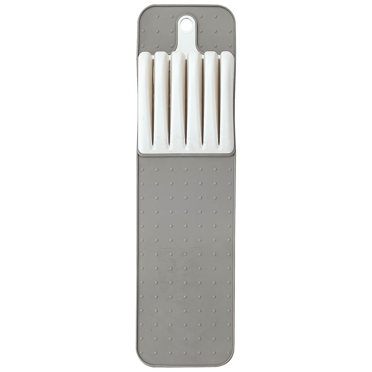 Fox Valley Traders In Drawer Knife Storage Mat, Crafted with BPA-Free Plastic and Silicone, Kitchen Gadgets - Measures 14 1/2" Long x 4" High, by Chef's Pride