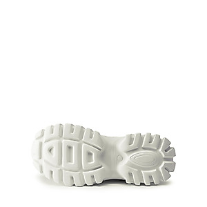 DREAM PAIRS Women Chunky Fashion Sneakers Platform Bold Lace-Up Comfortable Sneakers,Size 7,White,SDFN2368W