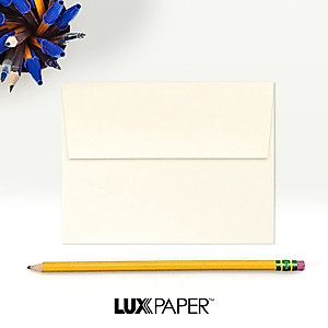 LUXPaper A2 Invitation Envelopes | Peel & Press | 4 3/8" x 5 3/4" | Champagne Metallic | 80lb. Text | 50 Qty