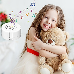 Handepo 4 Pcs 20 Seconds White Voice Recorder for Stuffed Animal Sound Recorder Recordable Sound Module Toy Recording Device, Record Messages for Plush Toy Doll Stuffed Bear Toy Pillow