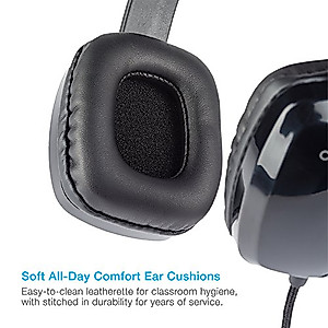 Cyber Acoustics 3.5mm Stereo Headphones for PCs and Other 3.5mm Devices in The Office, Classroom or Home (ACM-6004)