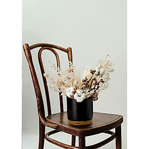 Nucookery 360°Rotating Utensil Holder, 7.2" Kitchen Utensil Crock, Ceramic Cooking Utensil Organizer with Countertop-Protection Cork Bottom for Farmhouse Kitchen Decor Christmas (Stone Black)