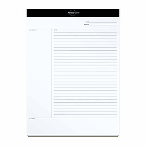 Oxford FocusNotes Writing Pad, 8-1/2" x 11-3/4", 50 Sheets (77103)