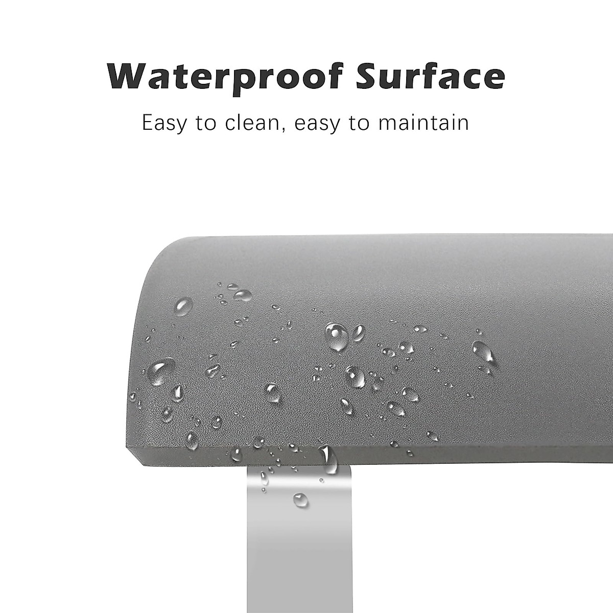 Foot Rest Under Desk for Office Use, Feet Rest for Under Desk Footstool Office Footrests, PU Self-Skinning Foam Foot Stools, Soft and Comfortable, Gray