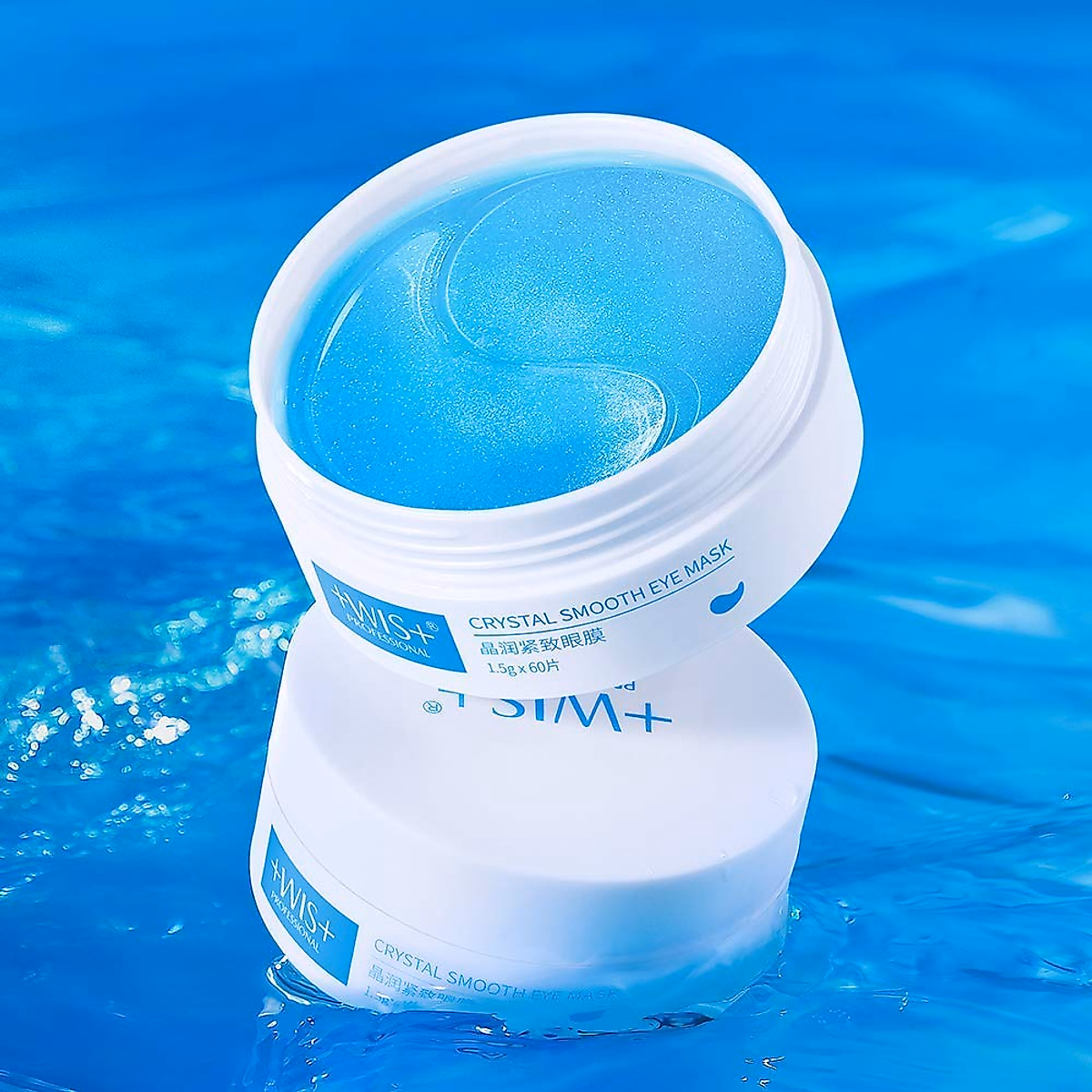 +WIS+ Under Eye Patches 60 Pcs With Collagen for Dark Circles, Puffy Eyes, Undereye Bags, Wrinkles, Hyaluronic Acid Eye Mask to Hydrating for Dry Skin