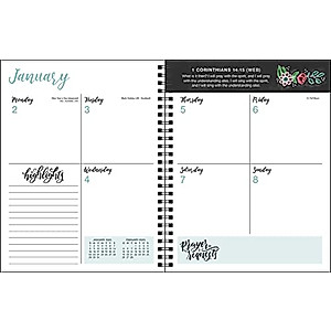 Prayer Journal for Women 12-Month 2023 Monthly/Weekly Planner Calendar