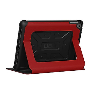 URBAN ARMOR GEAR UAG Designed for iPad 9.7 Universal Case - iPad 9.7 (2017 5th Gen & 2018 6th Gen), iPad Pro 9.7, iPad Air 1/Air 2 Metropolis Folio Rugged Military Drop Tested, Magma w/Black Logo