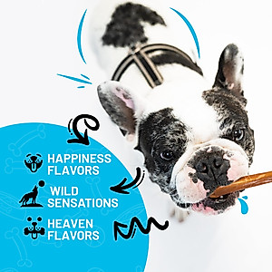 Sitka Farms Bully Sticks 12 inch - (24 Count) Bully Sticks Long Lasting Dental Treats for Large Medium and Small Dogs - Fully Digestible Rawhide Free Sticks for Agresive & Medium Chewers