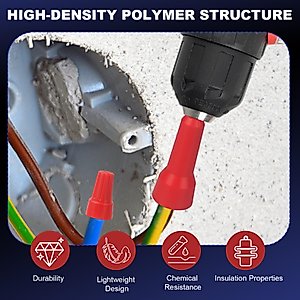 Wire Twister Tool for Drill, Compatible with Wire Nut Driver Fast with 1/4" Chuck Wire Twisting Tool Enhanced Wiring Efficiency (Red, 1 PCS)