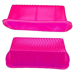 TOPOLMOLD (2-Pack Baking Keto Bread Loaf Mold (Oven Safe) - Single-Serve, Reusable Rectangular Ice Cube (BPA-Free, Dishwasher Safe and Microwave Safe)