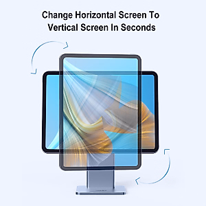 Hagibis Foldable Magnetic iPad Stand, Adjustable Rotatable Floating iPad Pro Stand Holder for Apple iPad Pro 11 Inch 1st/2nd/3rd/4th Gen and iPad Air 10.9” 4th/5th (11”)