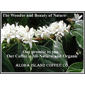 Aloha Island Coffee DIAMOND Organic 100% Pure Kona Coffee, 8 Oz Ground, 8-ounces