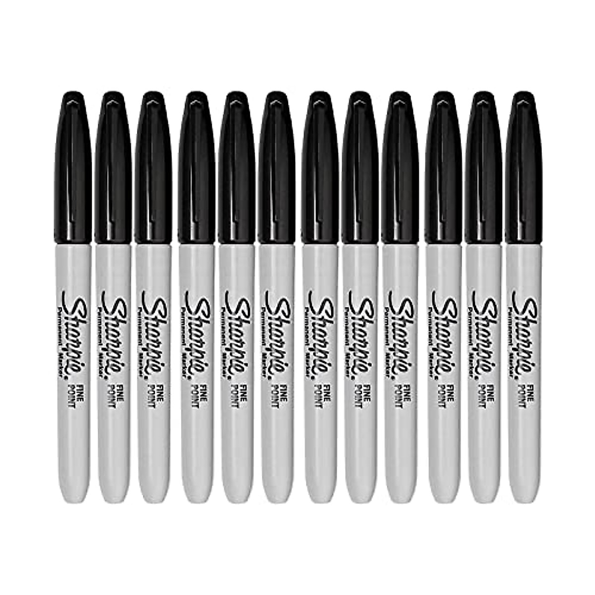 Sharpie Permanent Marker, Fine Point, Black, 4 Pack